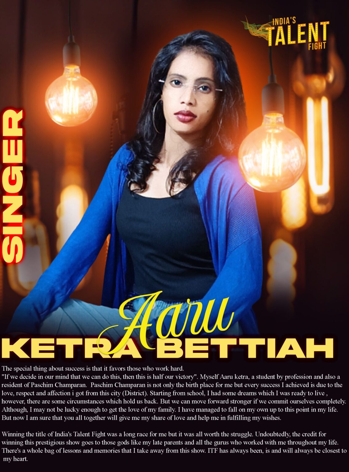 ITF SINGER AARU KETRA BETTIAH BIHAR - ITF