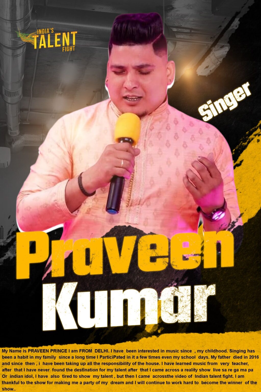 ITF SINGER PRAVEEN KUMAR DELHI - ITF