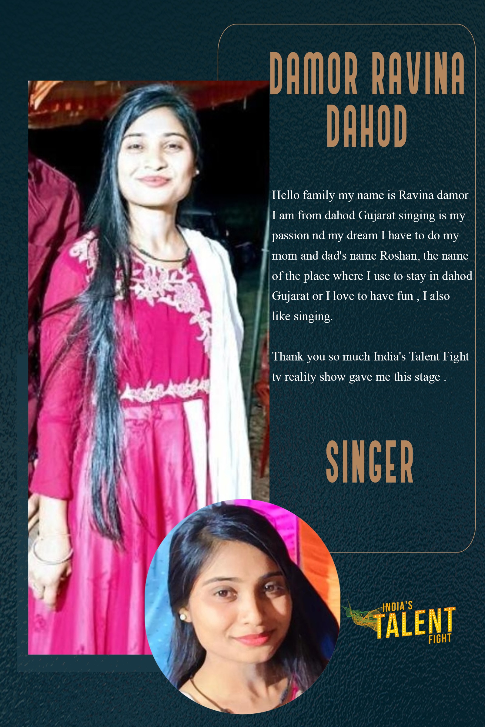 ITF SINGER DAMOR RAVINA DAHOD GUJARAT - ITF