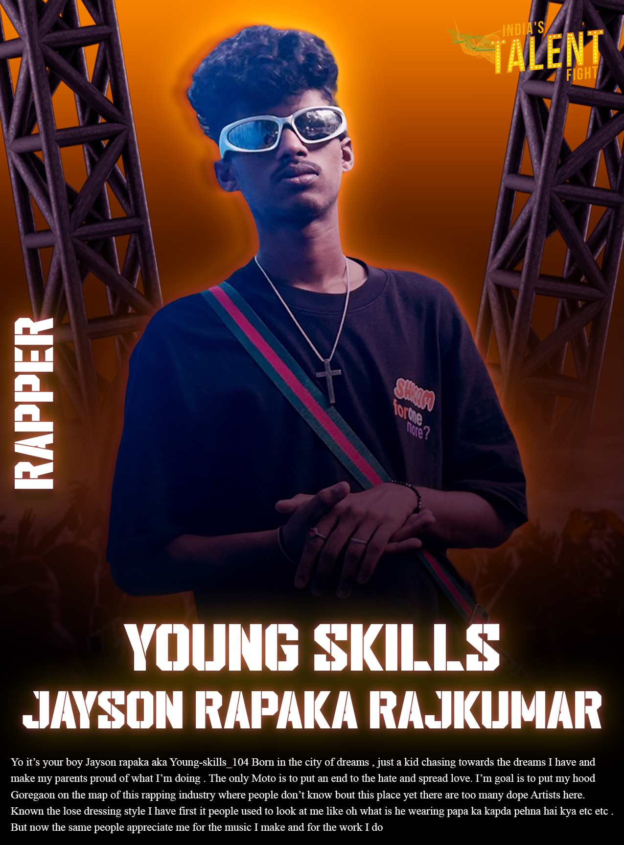 ITF RAPPER YOUNG SKILLS JAYSON RAPAKA RAJKUMAR MUMBAI - ITF
